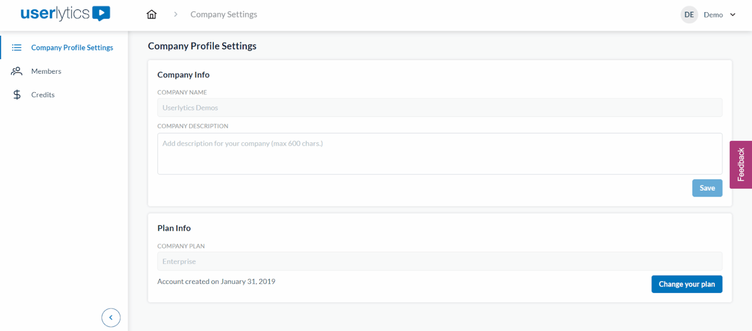How to Set up your Userlytics Profile | Client Help Center | Userlytics