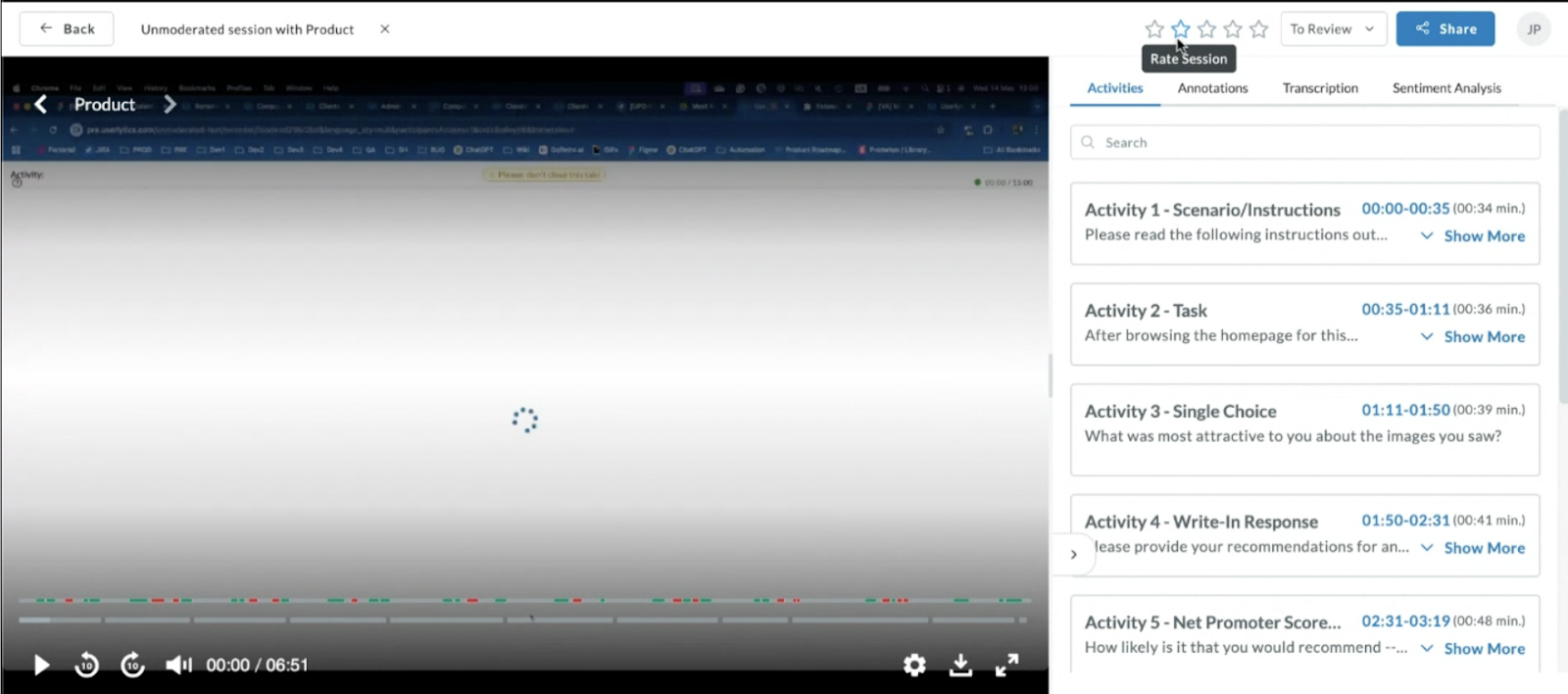 How to Use the Video Analysis Tool | Client Help Center | Userlytics